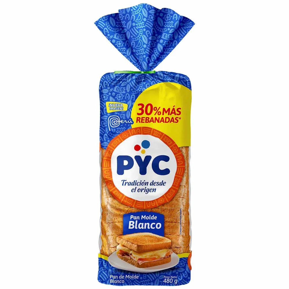 Pan Blanco Pyc Blanco 480g – Super día